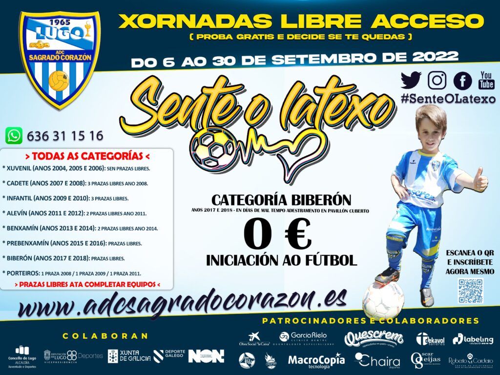 Jornadas de libre acceso: del 6 al 30 de septiembre - A.D.C. Sagrado ...